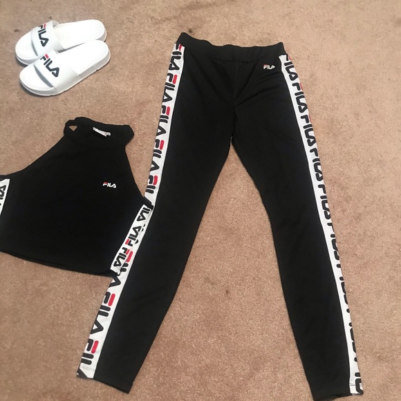 Fila | Pants & Jumpsuits | Bundle 3 Items For 5 Fila Crop Top And ...